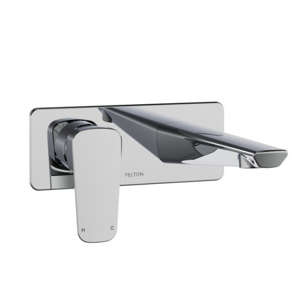 Axiss II Wall Mounted Basin/Bath Mixer 35mm Left-Handed | Felton Tapware